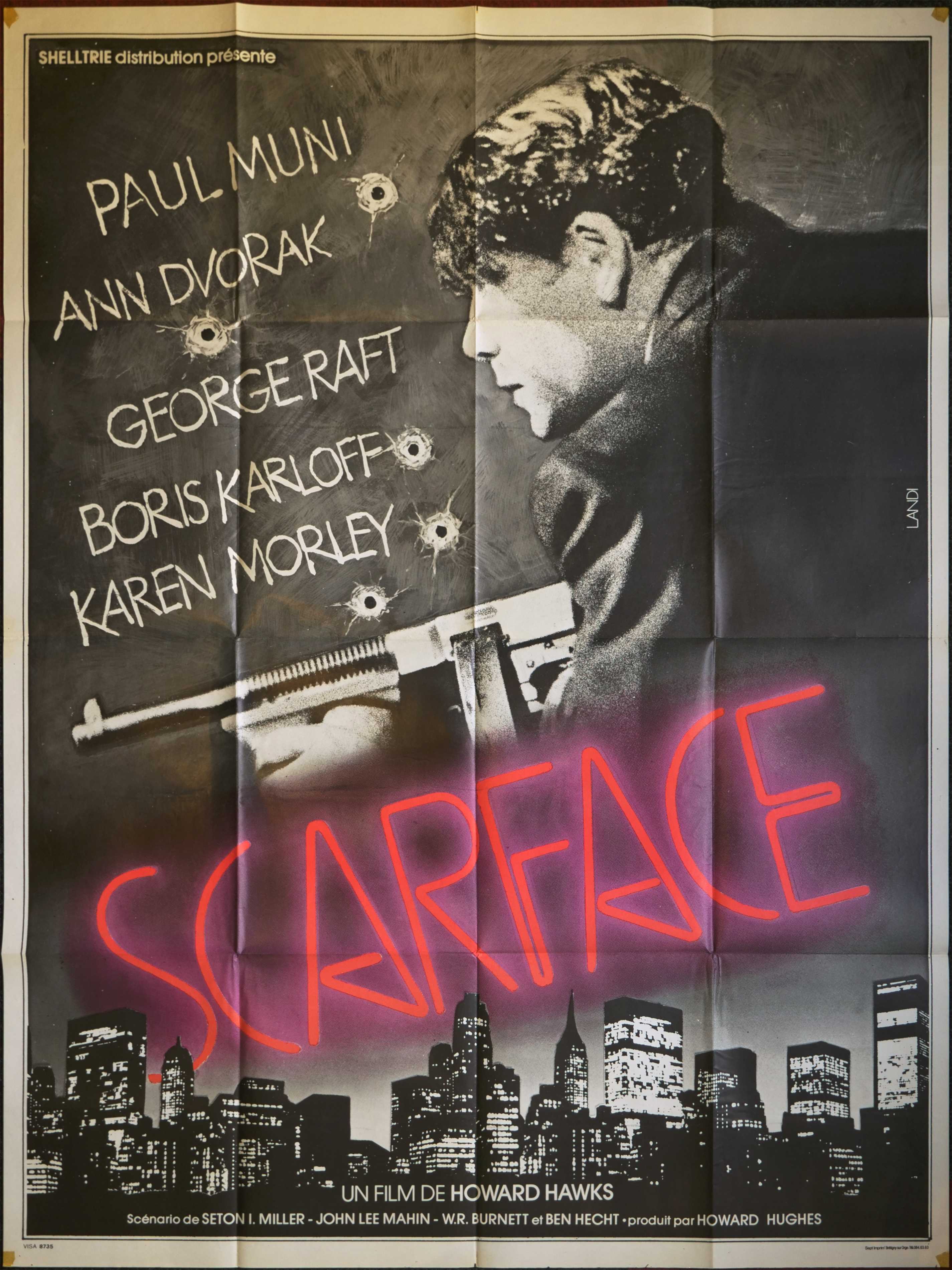 Affiche Du Film Scarface Affiche De Film Scarface AL PACINO, Toile De